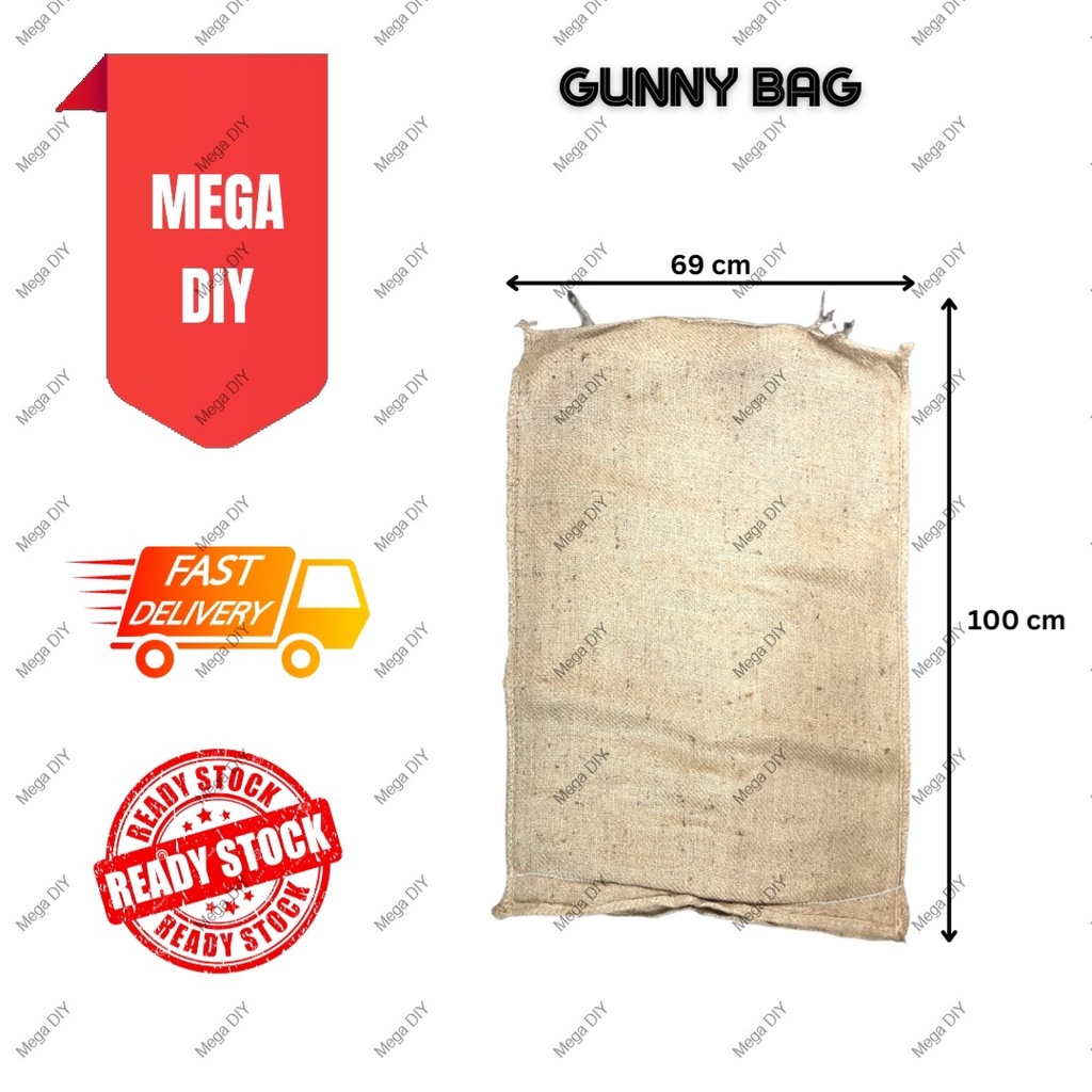 [1PCS] Gunny Sacks / Jute Bag / Gunny Bag / Bag Guni (69cm x 100cm ...