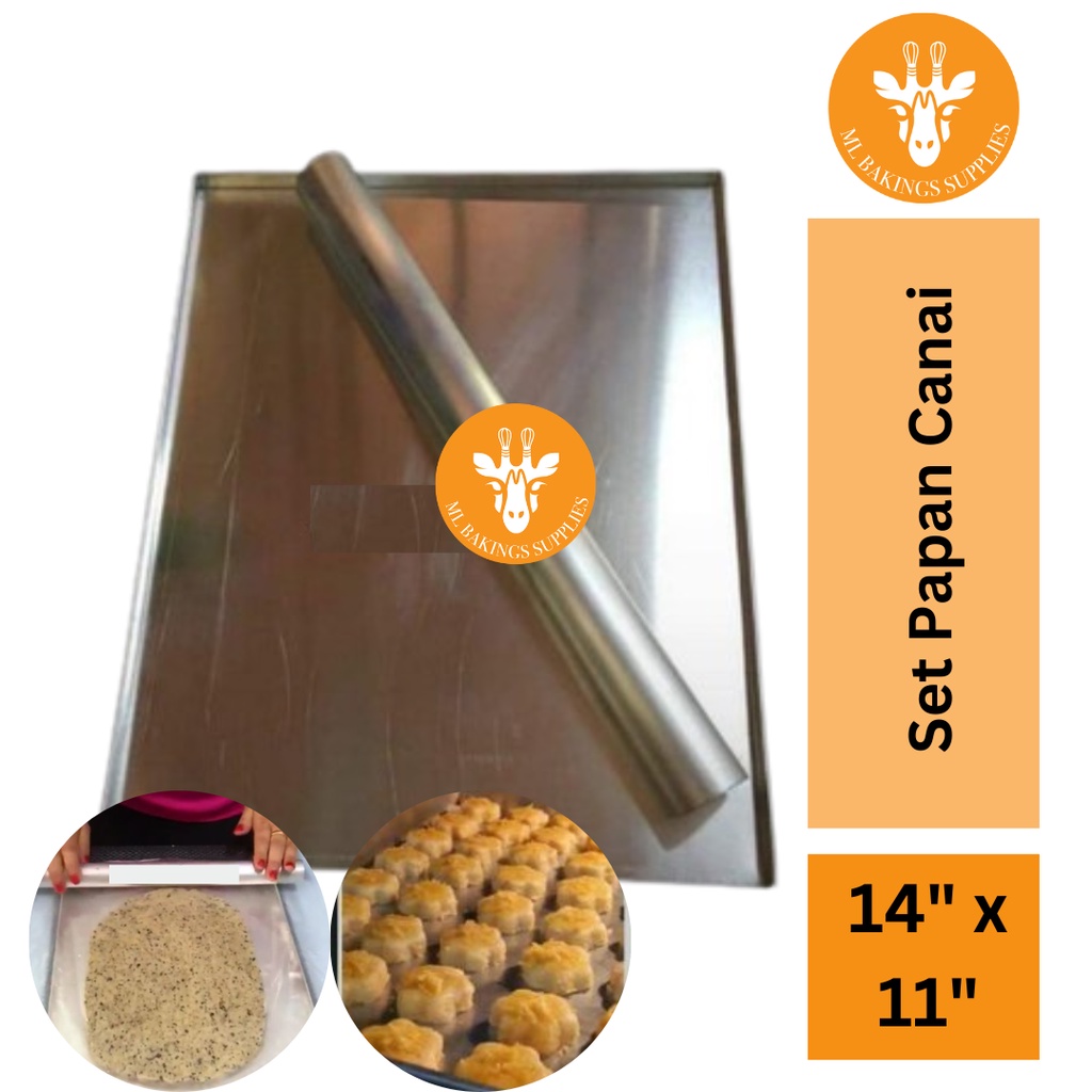 [READT STOCK] Set Papan Canai Pencanai Penggelek Pastri Doh & Kuih ...
