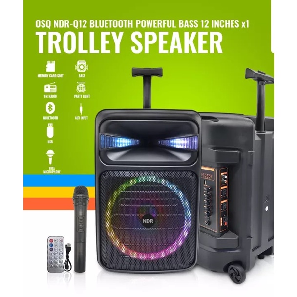 NDR-Q12 Outdoor Bluetooth Speaker Party Audio Portable Wireless Column with remote control ...