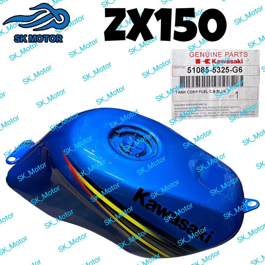 Kawasaki ZX150 RR150 ZX NINJA 150 RR SUPERKIPS Original Fuel Tank ...