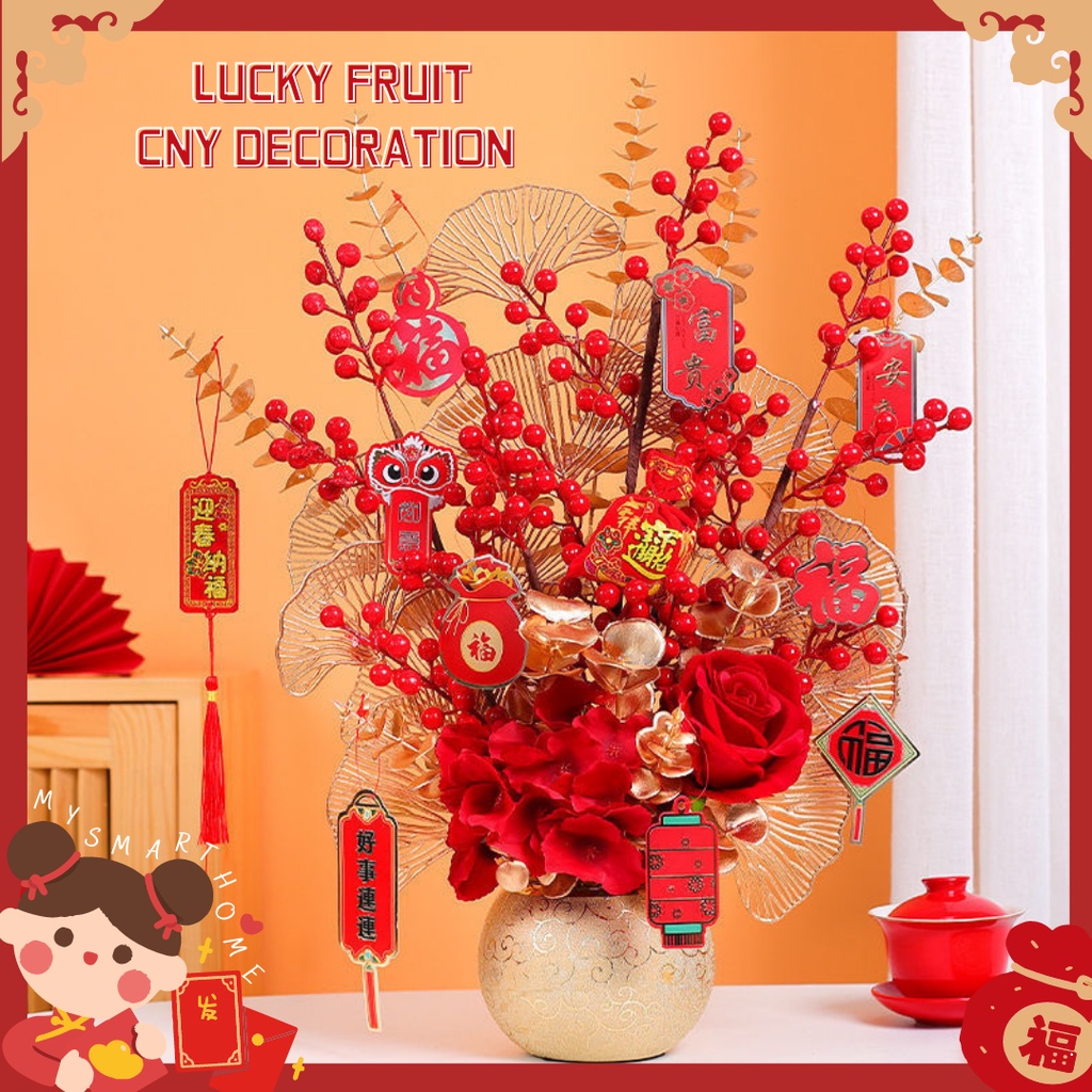 Fortune Fruit CNY Decoration 2025 Desktop Artificial Plant Decoration ...