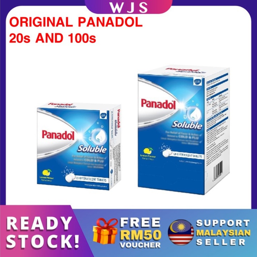 🇲🇾FREE RM50 VOUCHER🎁 MLQ Panadol Soluble Paracetamol 500mg ...