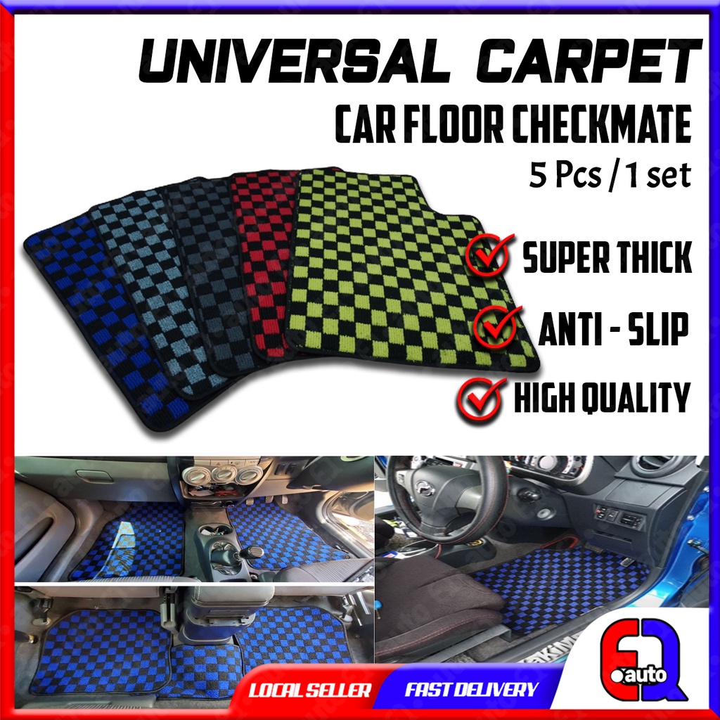 5 PCS Checkmate Dice Karpet Dadu Car Carpet Universal Thailand Floor ...