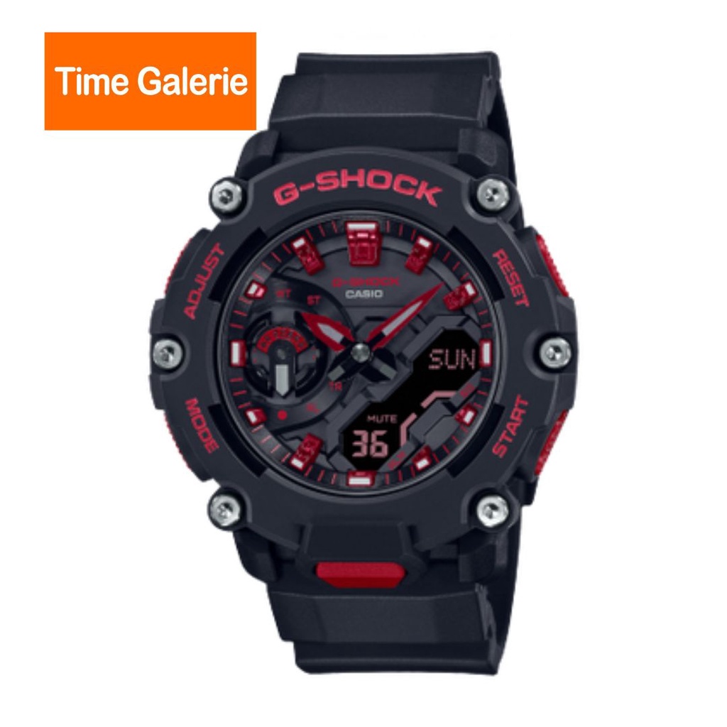 CASIO G-SHOCK Ignite Red Series Black Resin Band Men Sports Watch GA ...