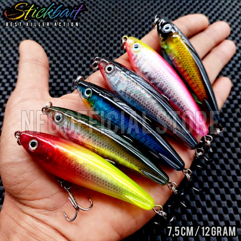 Lure Pencil Sinking Stickbait Stikbait Swimbait 7,5 cm 12 grams Long ...