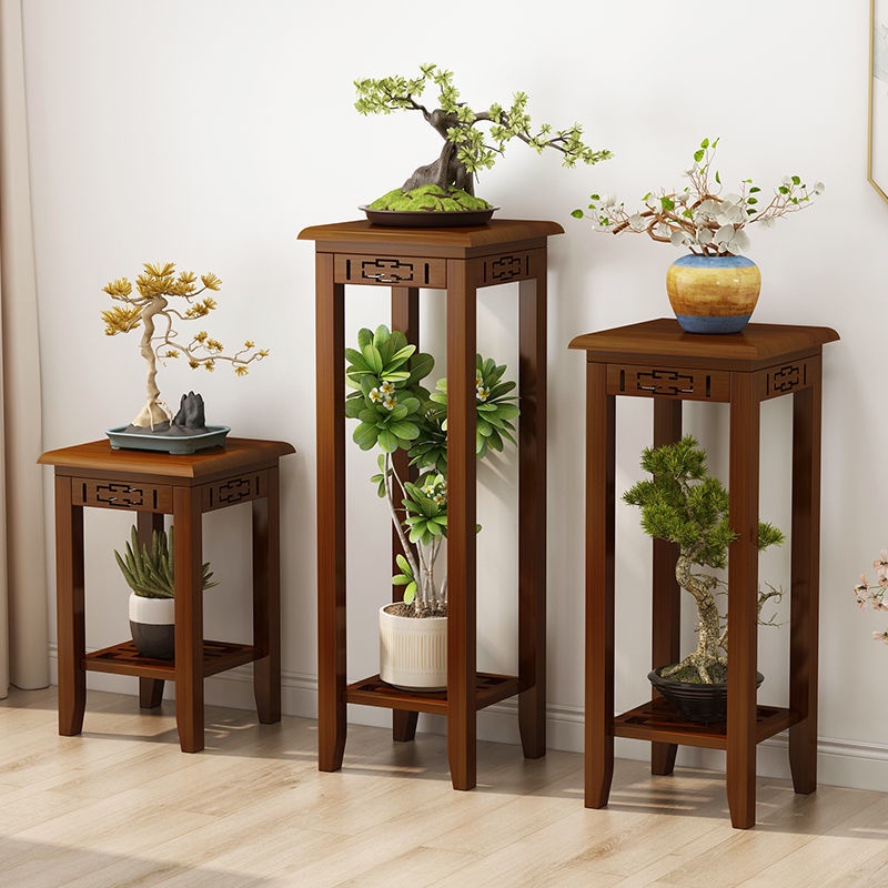 Flower Rack Living Room Floor-Standing Pot Rack Chinese Style Succulent ...
