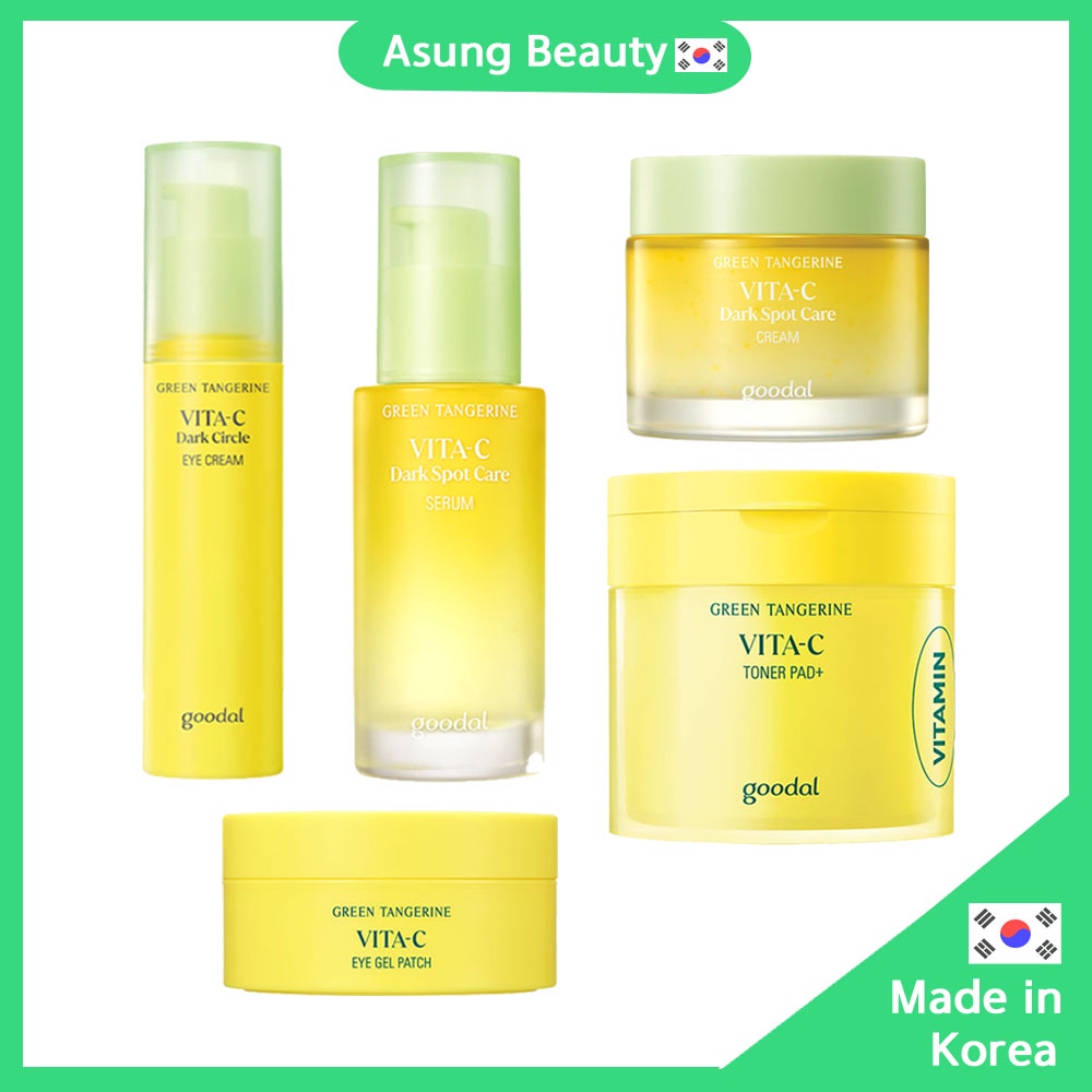 [GOODAL] Green Tangerine Vita C Skincare Line (Serum, Cream, Toner Pad ...