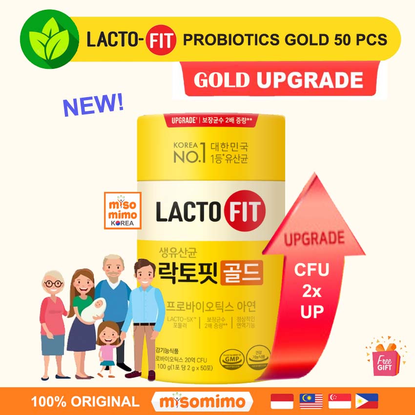 [READY] LACTOFIT Probiotic Gold 50 pcs for All Ages Lacto fit Korea ...