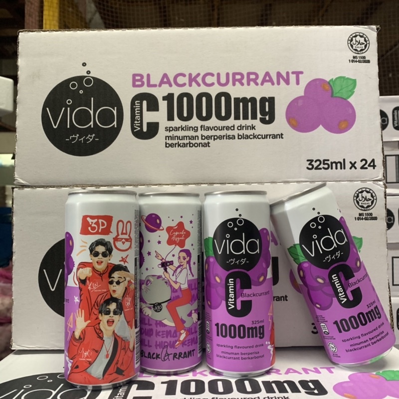 💥READY STOCK💥VIDA Vitamin C Blackcurrant Flavour 1000MG Sparkling Drink ...