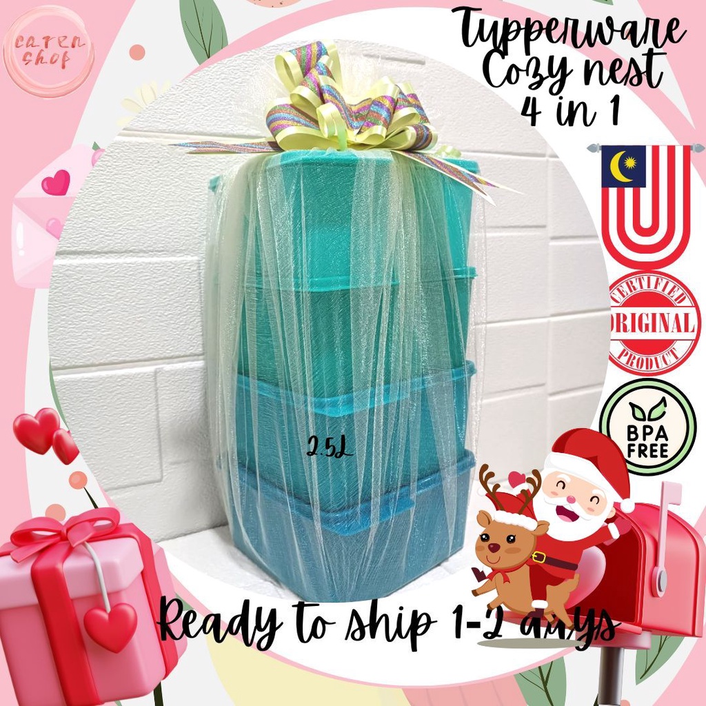 🎁 Hadiah Tupperware🎁Wish card 🎁 Ready Stock Tupperware Food Container ...