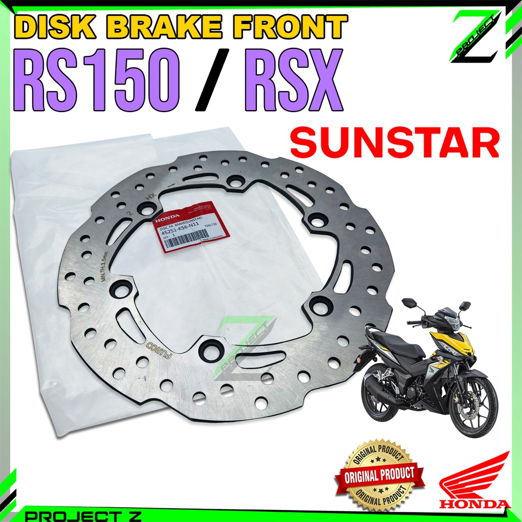 100% ORIGINAL HONDA FRONT DISC PLATE DISC DEPAN RS150 / RSX150 DISK ...
