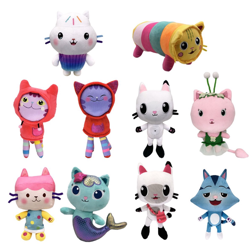 Gabby's Dollhouse Cat Plush Toy Stuffed Pillow Carlita Plushie Doll ...