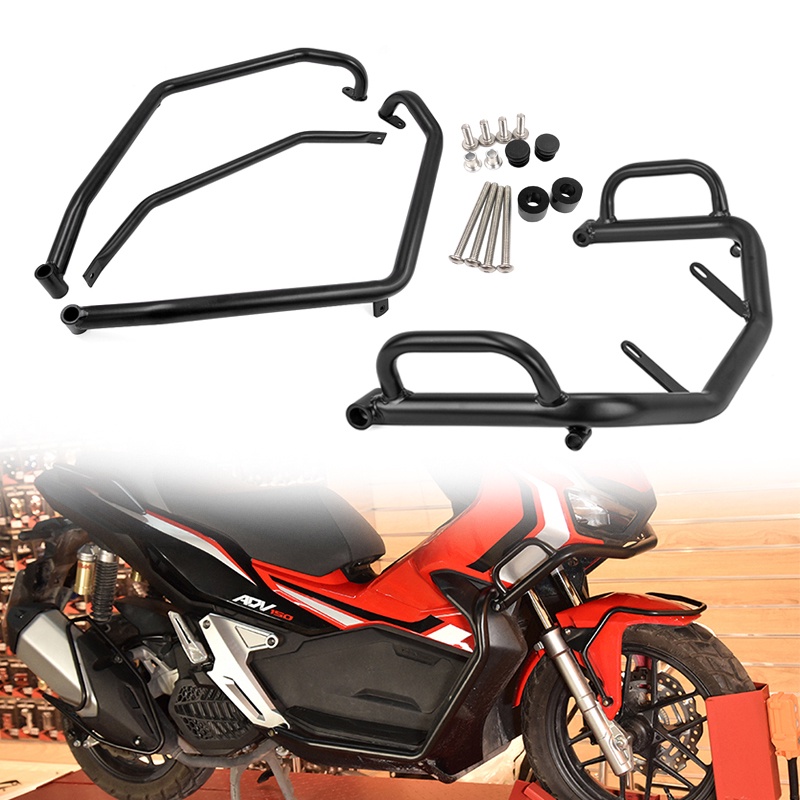 XADV 150 Motorcycle Upper Lower Highways bars Crash Bar Engine Guard Bumper Frame Protector For ...