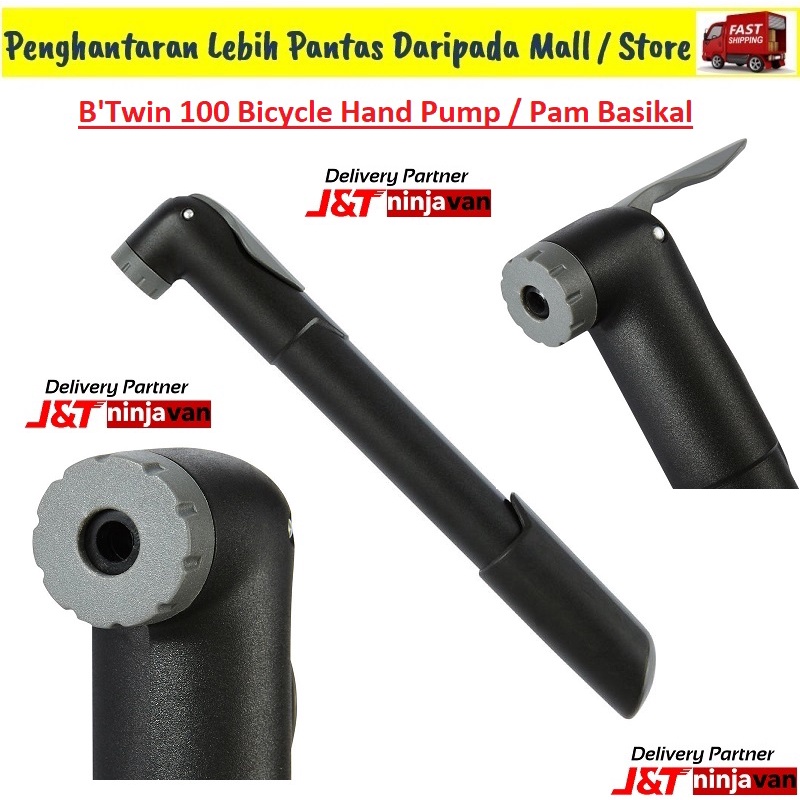 B'Tw1n 100 Hand Pump / Bicycle Pump / Pam Basikal / Pam Tangan | Shopee ...