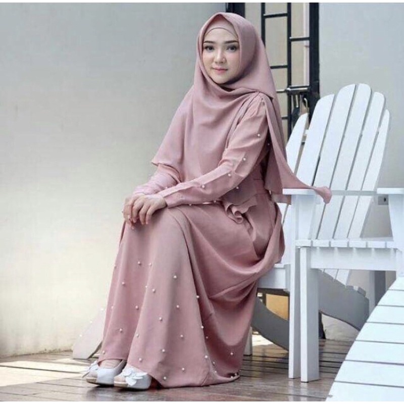 Nargis Abaya Dubai’s Classy Flamingo Marblo “Casual Edition | Shopee Malaysia