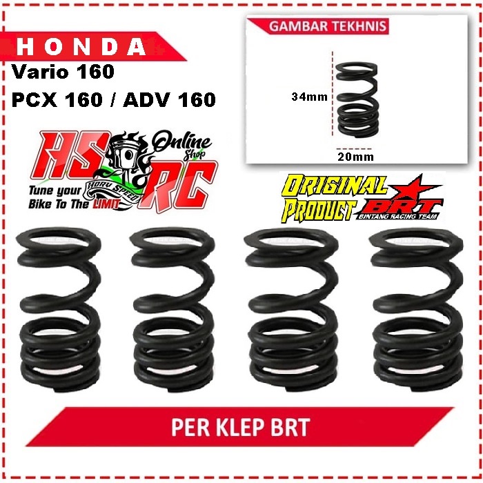 Per Valve SUPER BRT Progressive Honda VARIO 160 PCX ADV 160 Pir Valve ...