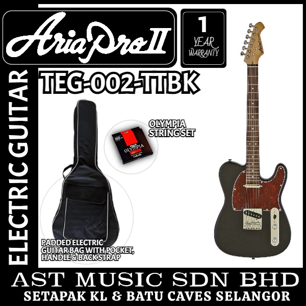 Aria Pro II TEG-002 Electric Guitar - TTBK | Shopee Malaysia