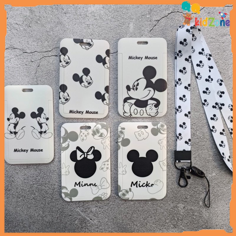 🔥Ready stock🔥Mickey Mouse Card Holder Identity Badge With Lanyard Neck ...