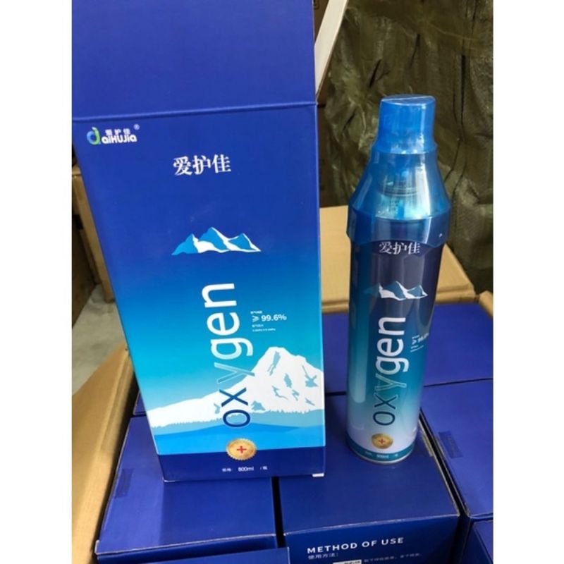 4units/box Portable Oxygen Inhaler Spray Bottle 800ml (99.6% Oxygen ...