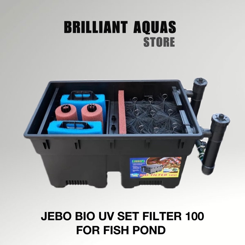 Jebo Bio External Bio Filter 100 For Pond with Submersible Pump, 2 unit ...