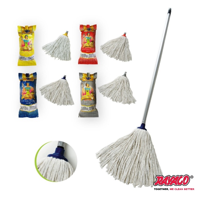 RAYACO White Cotton String Mop / Microfiber Super Absorbent Mop / Mop ...