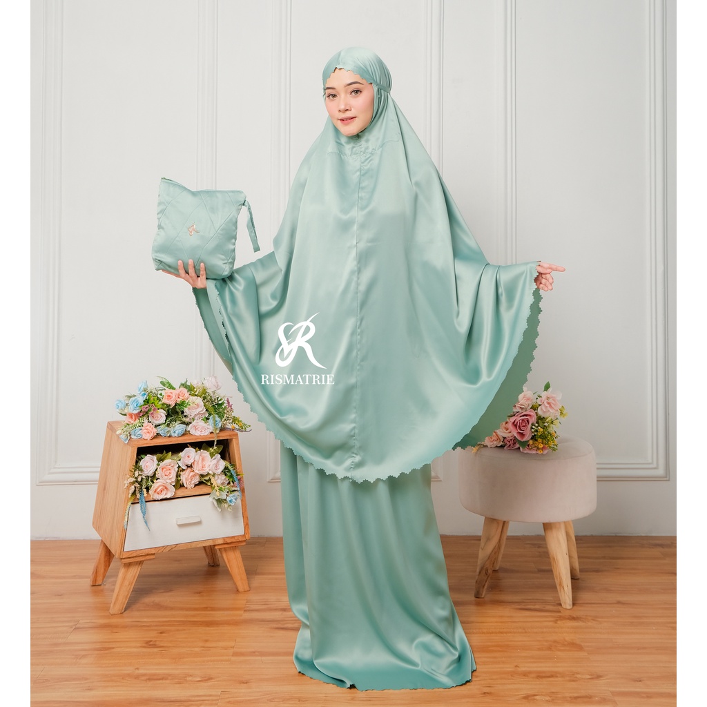 Adult Mukena Daily Bros Lasercut mukenah laser cut silk velvet satin ...