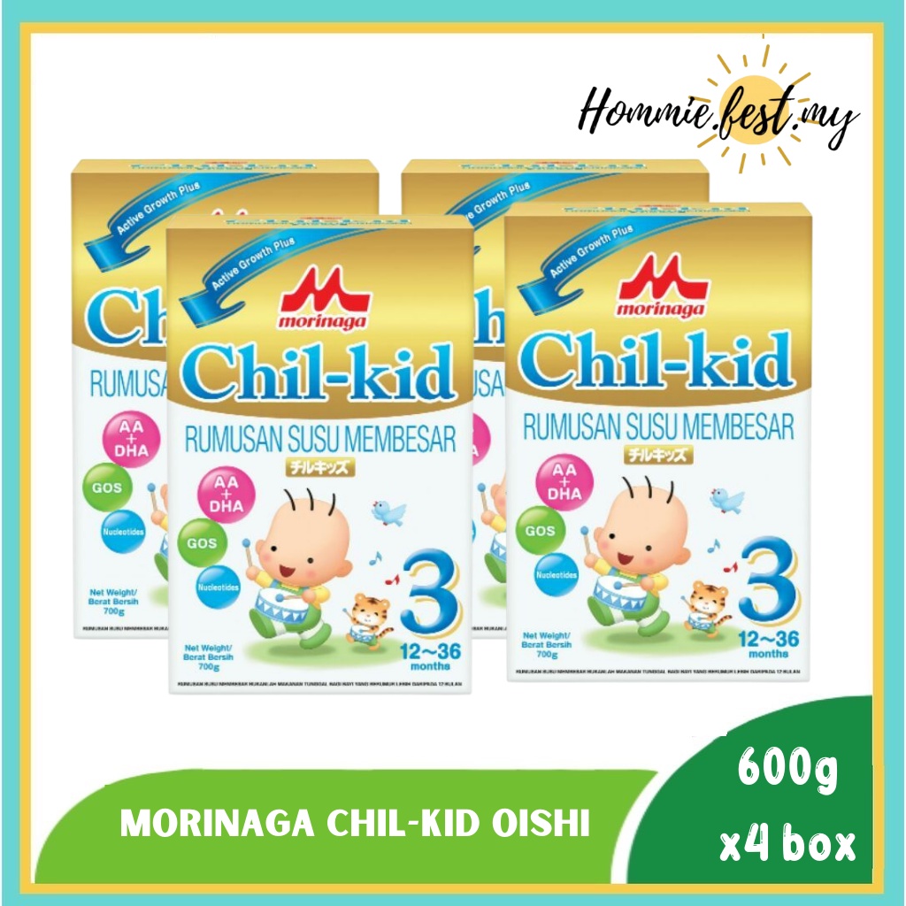 Morinaga Chil-Kid Oishi for 1-7yrs Milk Powder (600g X 4 BOX) (READY STOCK) | Shopee Malaysia