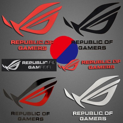 Laptop & PC Casing ROG metallic decoration sticker | Shopee Malaysia