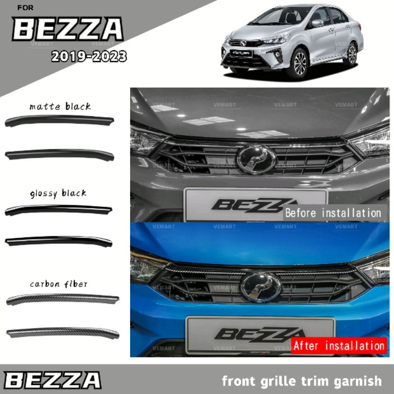 Vemart Perodua bezza 2019-2023 car front grille trim garnish ...