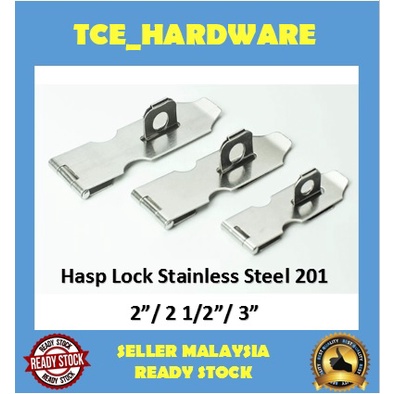 Stainless Steel Hasp Lock & Staple for Safety Security Door Bolt Latch ...