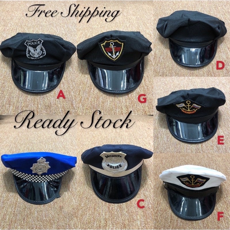 🔥Offer Item🔥 READY STOCK🍀 Police Cap Hat | Shopee Malaysia