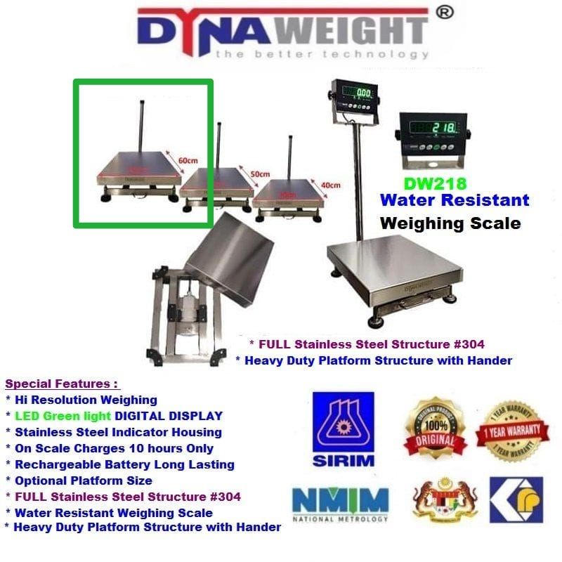 DYNAWEIGHT 500kg Timbang Electronic Platform Scale DW-218 [HQ21-00385 ...