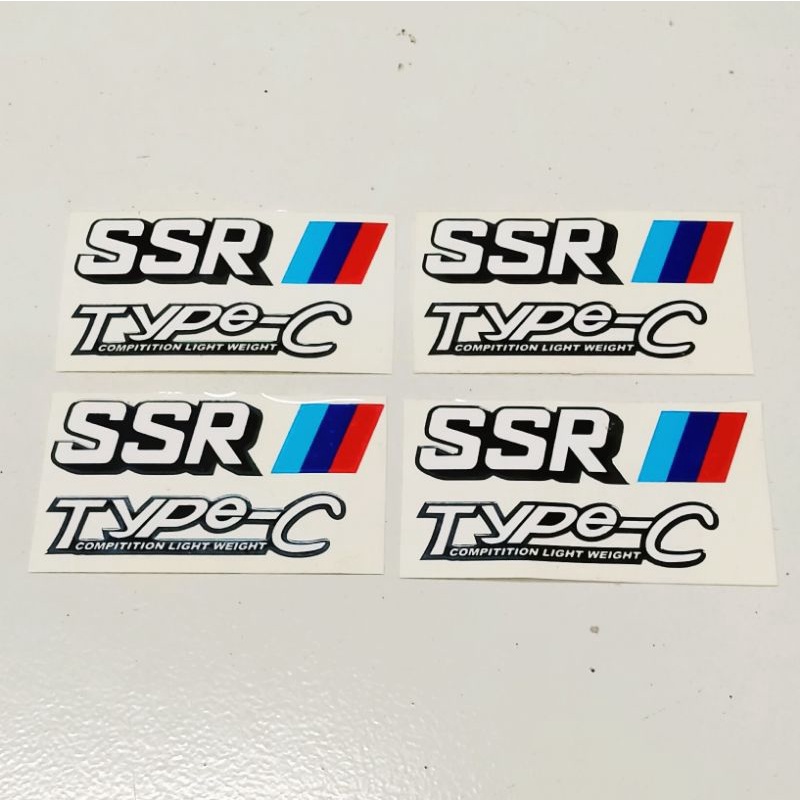 Custom SSR Type C rim sticker + spec original look | Shopee Malaysia