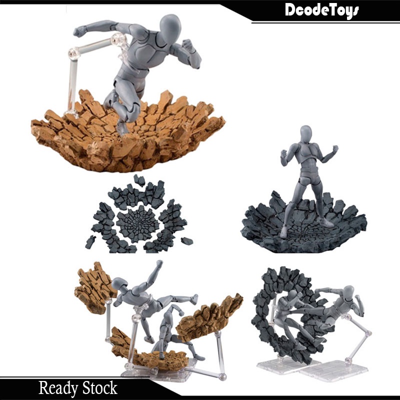 Rock Crack Effect for 1/12 SHF figma action figure gundam gunpla doll ...