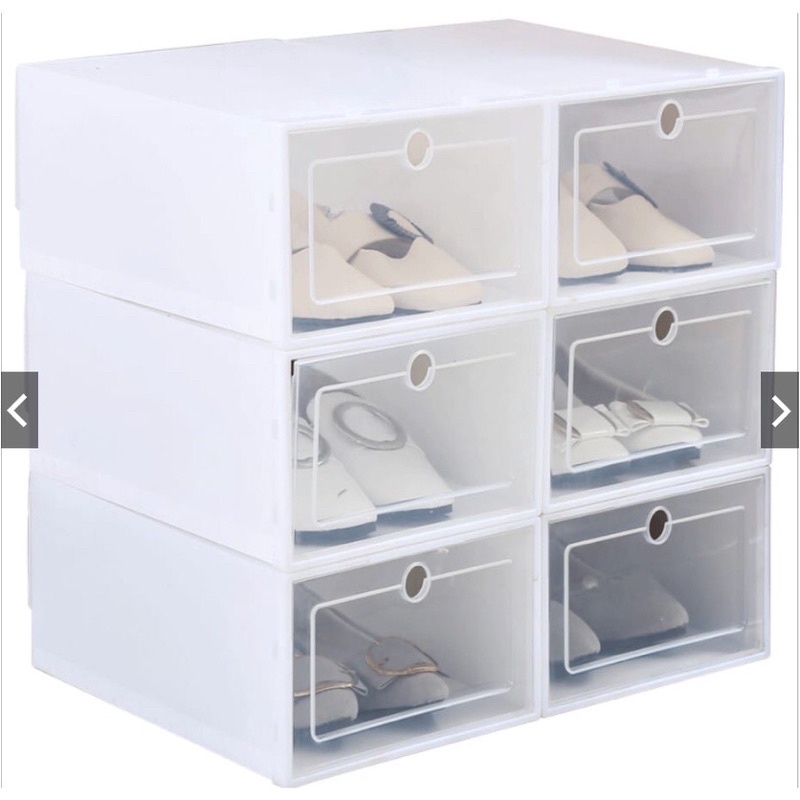 Stackable Shoes Box/Hijab Box (White) | Shopee Malaysia
