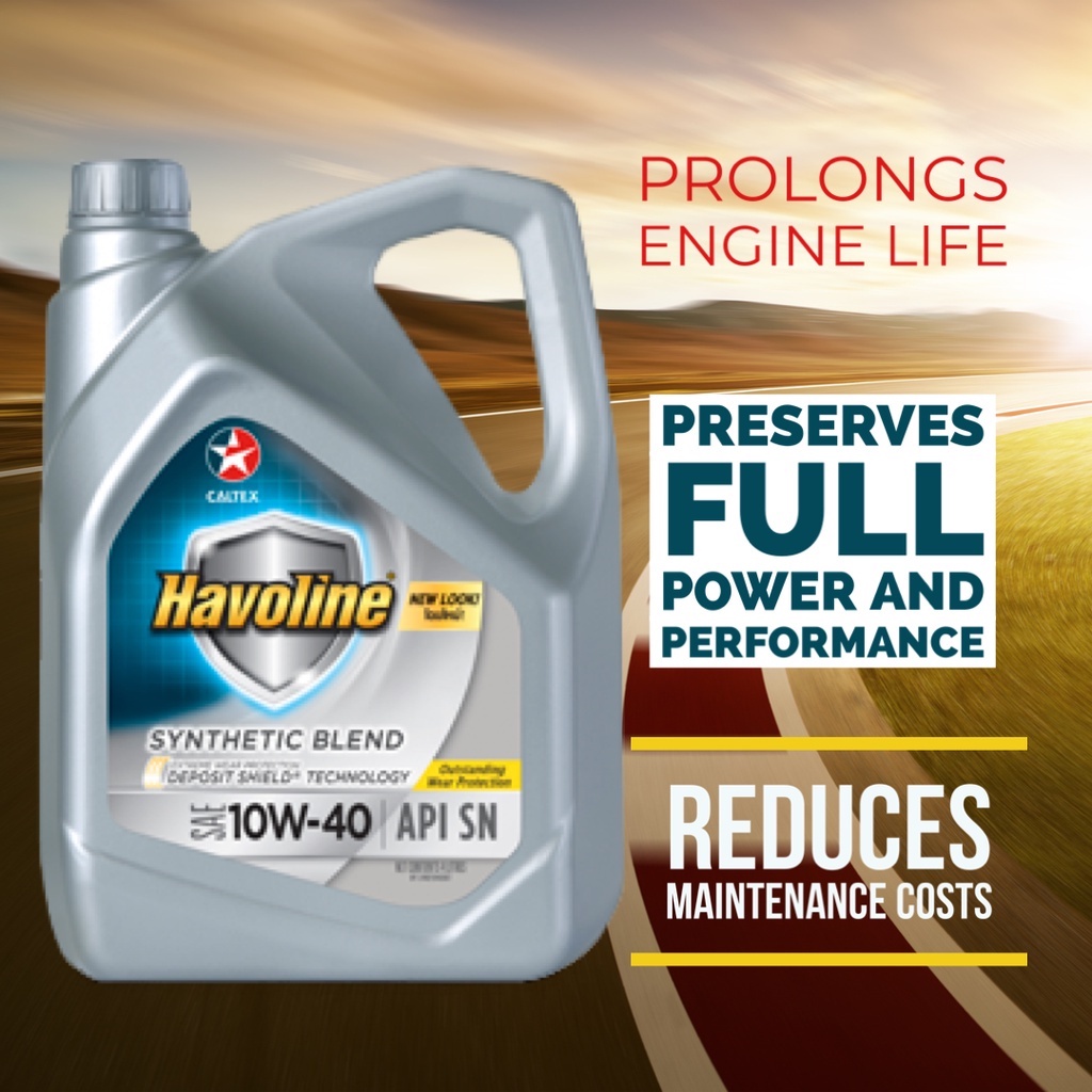 NEWPACK 2023 Caltex Havoline® Semi Synthetic Blend SAE 10W-40 Engine ...