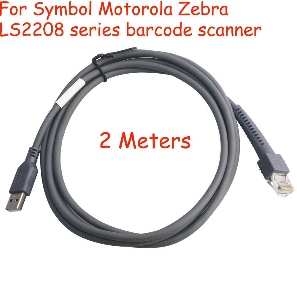 2M / 6FT Barcode Reader USB Cable LS2208/A LI2208 LS4278 STB4278 LI4278 ...