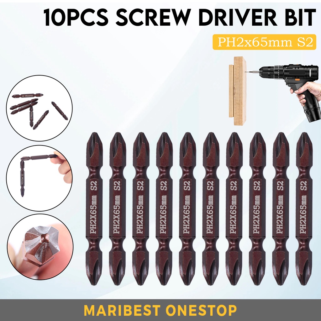 10pcs Screwdriver Bit Drill Screwdriver Bit Set Ph2 Screw Bit Magnetic ...
