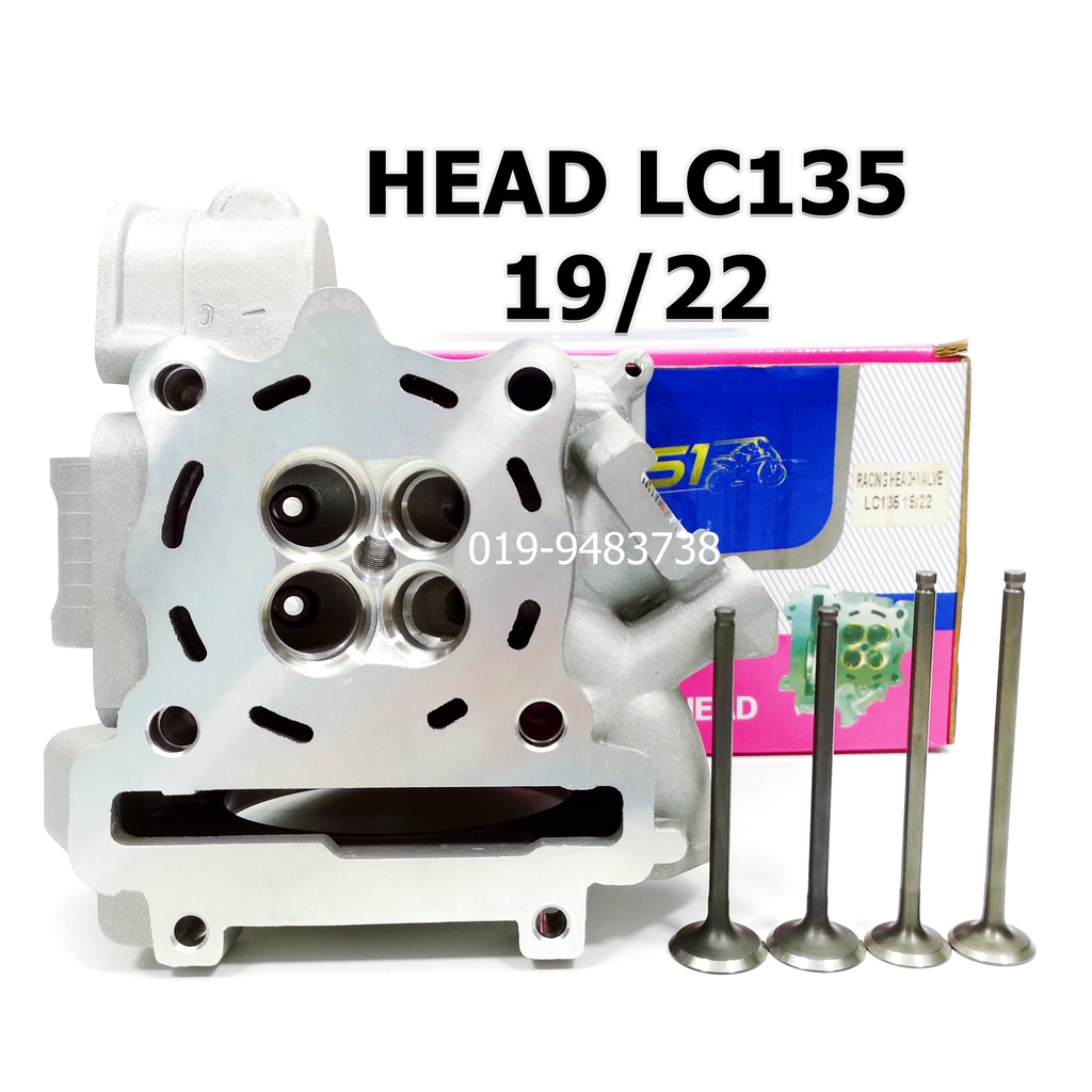 100% Original Arata FlightOne Racing Head Yamaha LC135 Y15ZR 19mm 22mm ...