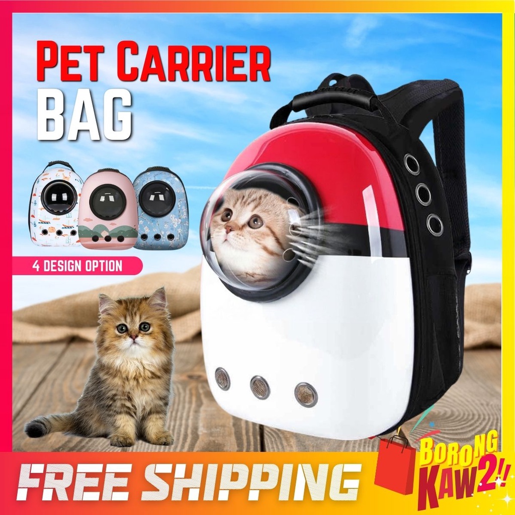 BKK Transparent Astronaut Cat Carrier Bag Hole Pet Carrier Bag Beg ...