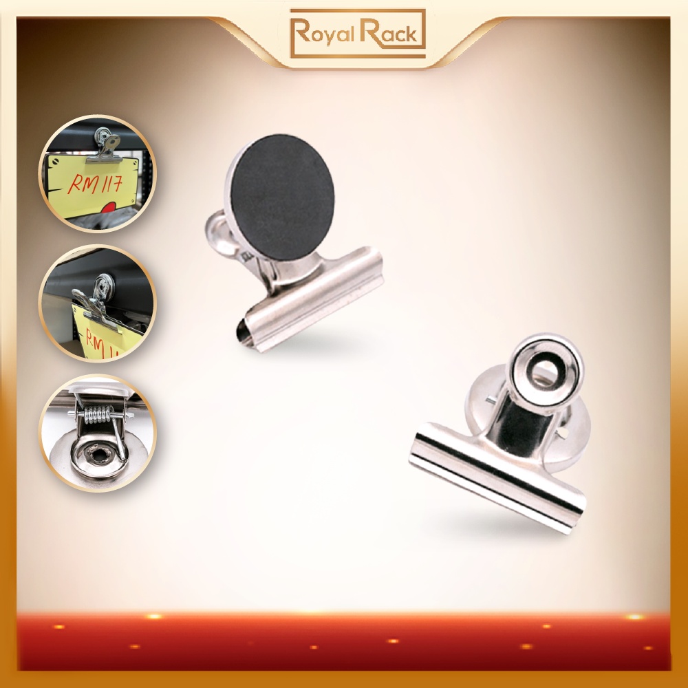 RoyalRack Magnetic Clip Paper Clip Label Memo Clip for Rack Fridge ...