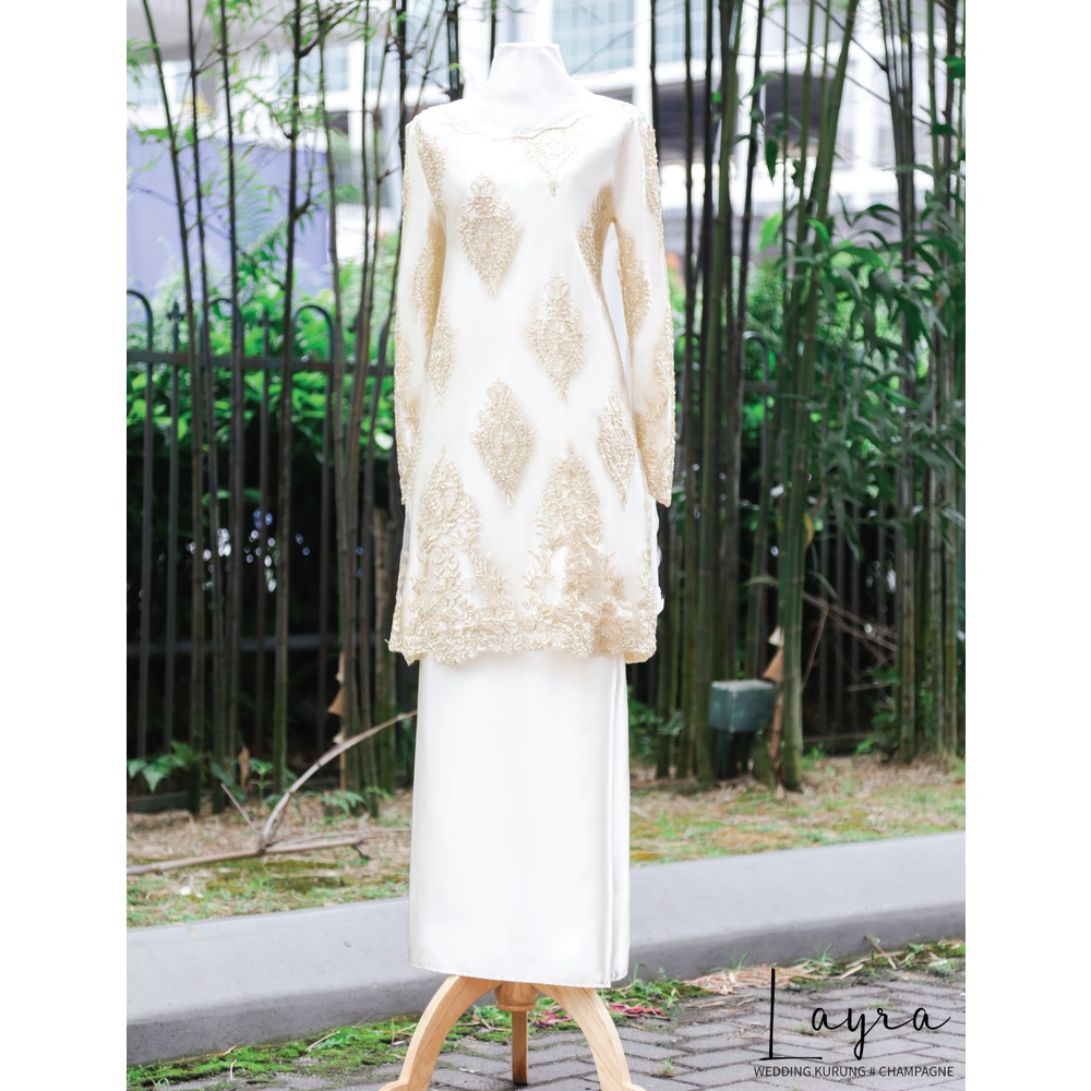 LAYRA WEDDING KURUNG (CHAMPAGNE) | Shopee Malaysia
