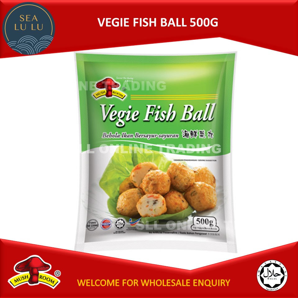 QL MUSHROOM 海鲜菜丸 500g QL MUSHROOM VEGIE FISHBALL 500g [火锅必备] ⚠️ KLANG ...