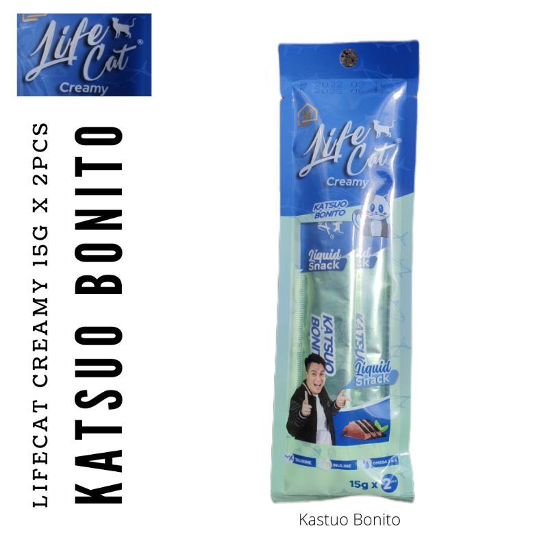 Lifecat Creamy Treats 15gr x 2pc - Life Cat Liquid Snack | Shopee Malaysia