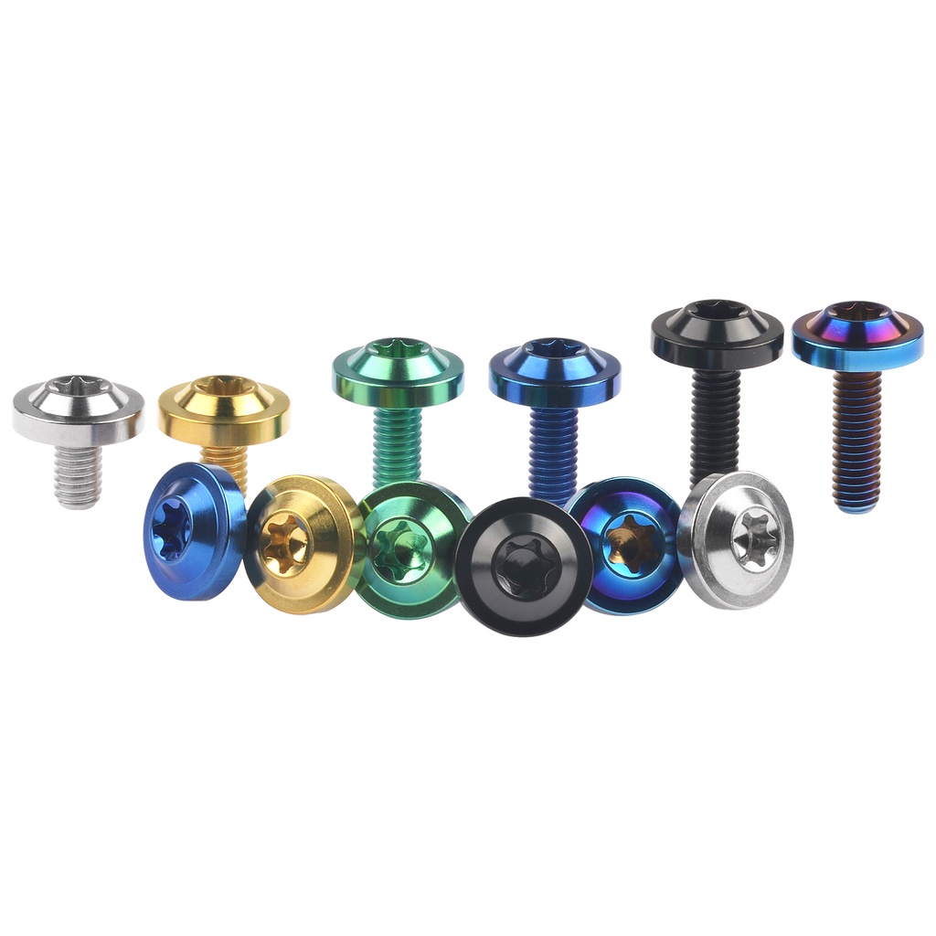 Wanyifa Titanium Bolt M6x10-25mm OD=16 Pan Head Anti-Theft Wrench T30 For Fenders/Fairings ...
