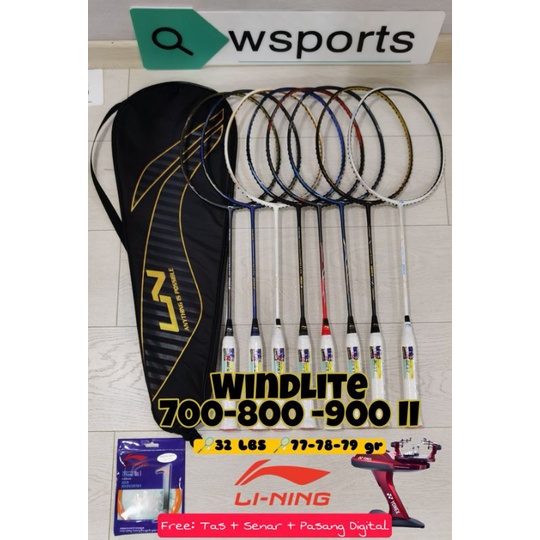 Original LiNing Wind Lite WINDLITE 700 800 900 32LBS 5U Badminton ...