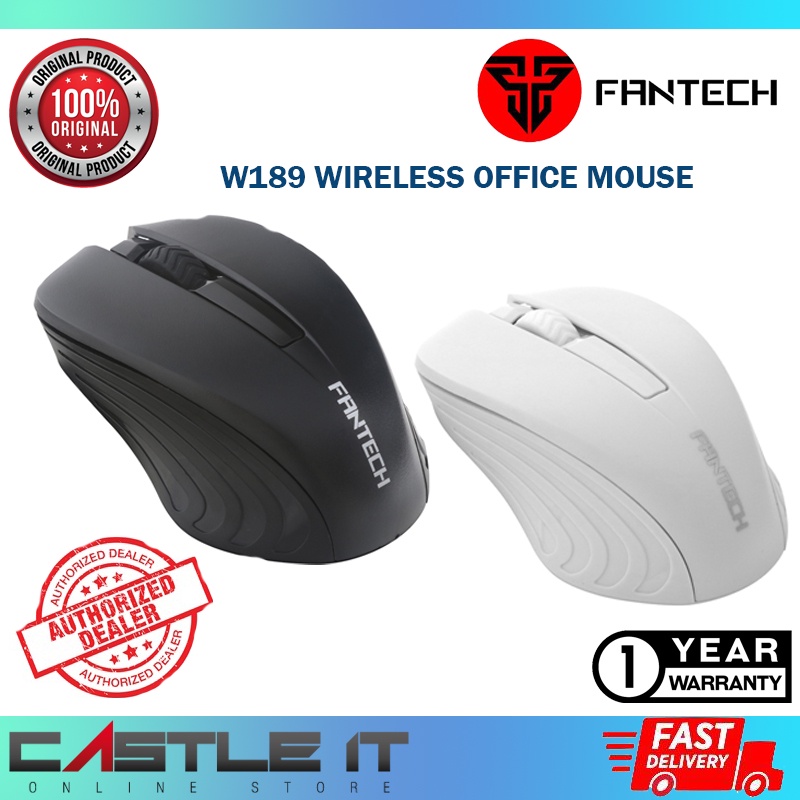 Fantech W189 Wireless Mouse 1200 DPI Wireless 2.4GHz Black/White Office ...