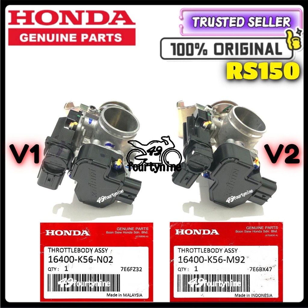 100% ORIGINAL HONDA RS150 V1 V2 THROTTLE BODY 16400-K56-N02 16400-K56 ...