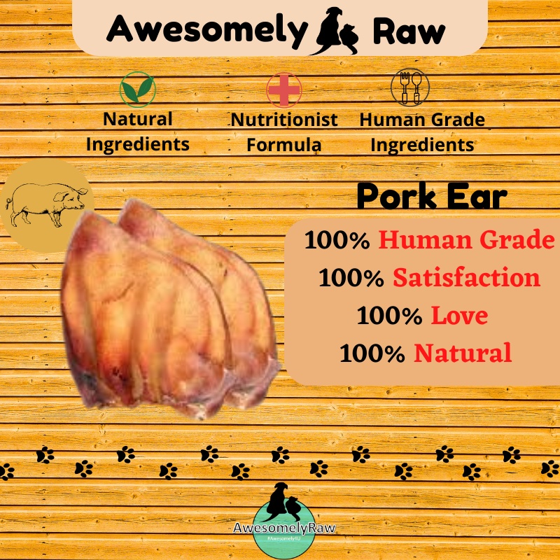Dehydrated Pork Ear Air Dried Pig Ear Pet Dog Snack Pet Treats 宠物零食 ...