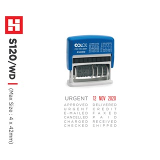 SAME DAY POS * Rubber Stamp * COLOP Self Inking Stamp Mini Dater S120 | S120WD | S126 | Shopee ...